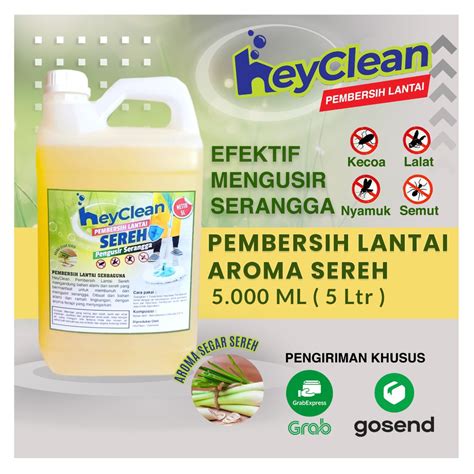 Jual Pembersih Lantai Cair Aroma Sereh Galon 5 Liter Indonesia Shopee