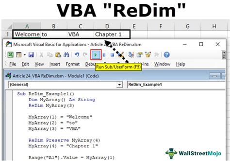 vba redim handle dynamic arrays using vba redim preserve