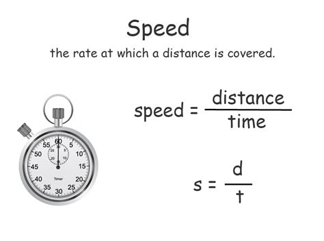 Speed And Velocity Formula