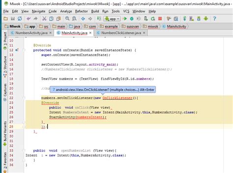 java can anyone tell me how to fix this on click listener error hot