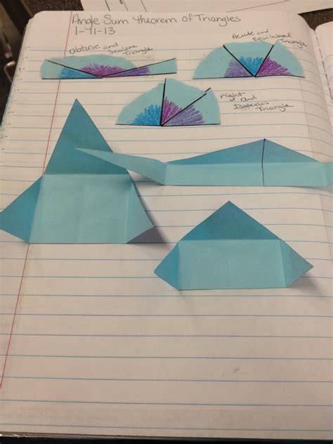 teaching in special education angle sum theorem