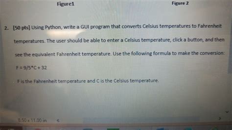 solved figure1 figure 2 [50 pts] using python write a gu