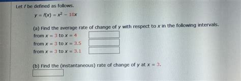 solved let f be defined as follows y f x x 2 10x