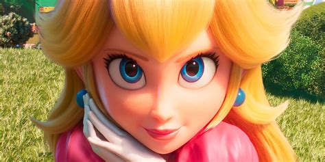 ‘super Mario Bros Poster Shows Princess Peach On Rainbow Road
