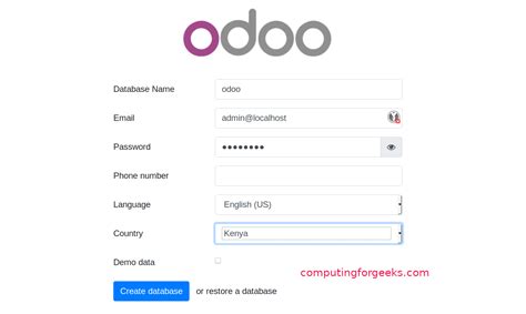 how to install odoo 15 on ubuntu 22 04 20 04 18 04 computingforgeeks