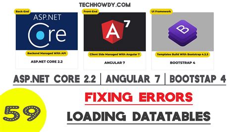 angular 7 fixing errors and loading datatables youtube