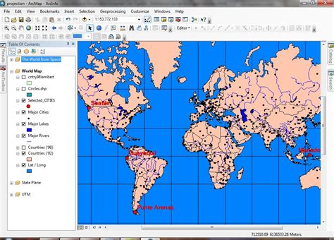 projections and coordinate systems
