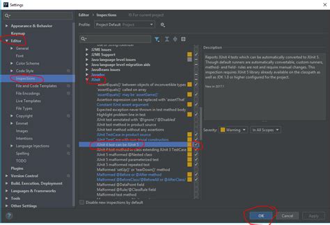 java how do i get the migrate to junit 5 option to appear in