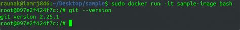 creating a docker image with git installed geeksforgeeks
