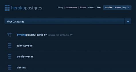 heroku postgres launches heroku