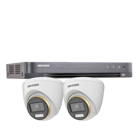 Hikvision 4ch Hd Tvi Cctv Kit With 2x 8mp 4k Colorvu White Light Fixed