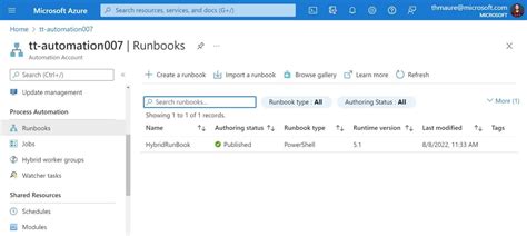 Run Powershell Scripts With Azure Automation Hybrid Workers On Premises