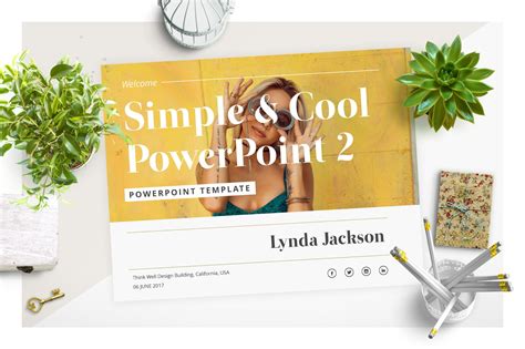 Simple And Cool Powerpoint Template 2 Presentation Templates ~ Creative