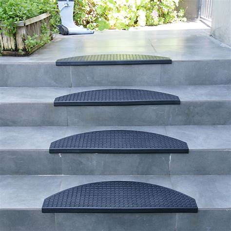 Rubber Cal Block Grip Black Indoor Outdoor Stair Tread Rug 10 104 011
