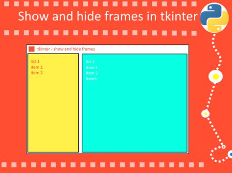 Show And Hide Frames In Tkinter – Python Programming