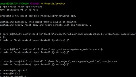 reactjs crud application using laravel 7 restful apis