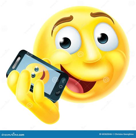 Mobile Phone Emoji Emoticon Stock Vector Image 60365046