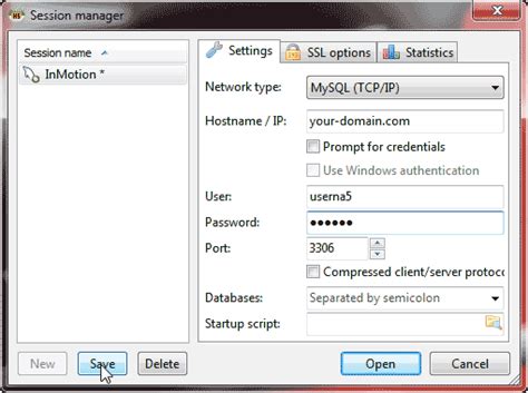 Connect To Mysql With Heidisql Inmotion Hosting