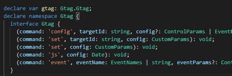 tsconfig typescript not detecting global gtag variable declared by