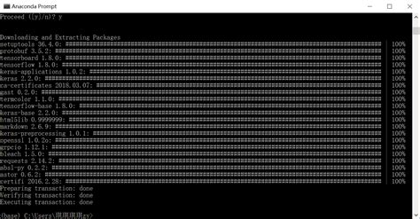 install tensorflow and keras with anaconda under windows programmer