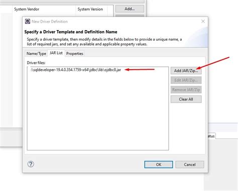 i cant setup oracle database connection in eclipse showing following