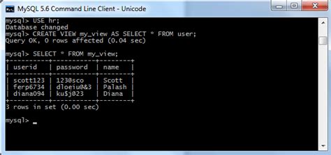 mysql views w3resource