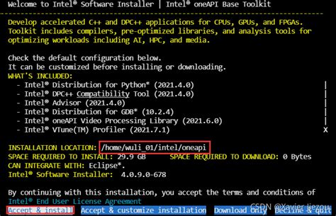 intel oneapi base toolkit 安装教程（linux） l basekit p 2021 4 0 3422 offline