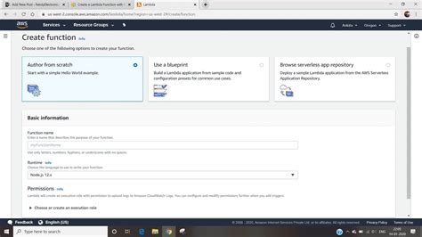 how to create aws lambda function nerdyelectronics