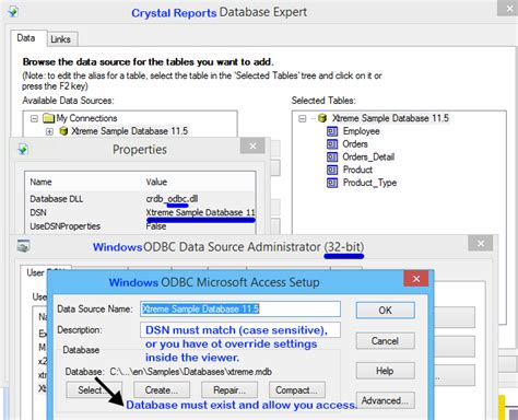failed to open connection crystal reports viewer the