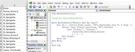 excel rows are not getting deleted stack overflow