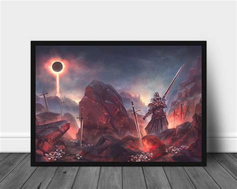 Dark Souls Poster Soul Of Cinder Dark Souls Print Dark Souls T