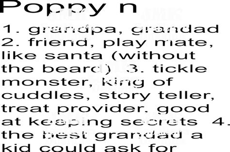 Poppy Noun Graphic By Jennifer Mcdow Kearney · Creative Fabrica