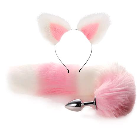Set Tail Plug Y Orejas Rosa Lovespot