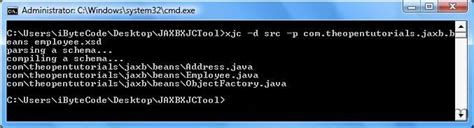 generate java class from xml schema using jaxb ‘xjc
