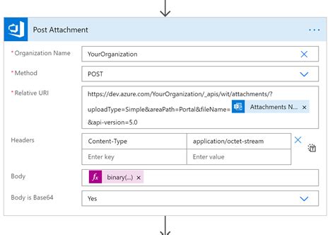 adding the attachments to azure devops work item i power platform