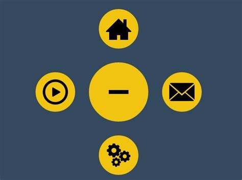 pure css circle menu with css3 transitions and transforms