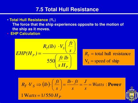 Ppt Chap 7 Resistance And Powering Of Ship Powerpoint Presentation