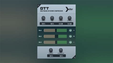 xfer records ott free multi band compressor plugin gets new gui