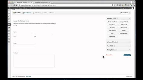 wordpress tutorials lesson 9 the contact page youtube