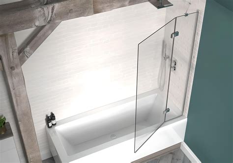 Kudos Inspire 950 X 1500mm Two Panel Outswing Bath Screen 4basc2pfoutlhs