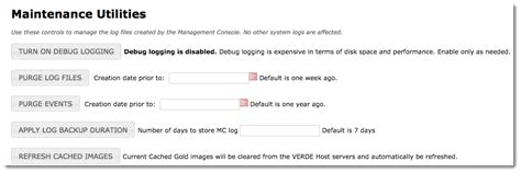 managing debug logs and events
