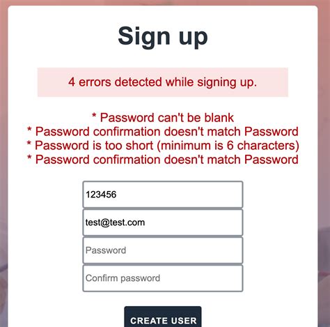 theprogrammersfirst validation error password can t be blank but it
