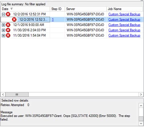 how to monitor backups and other sql agent jobs