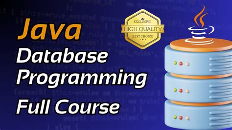 Java Database Programming Course Java Jdbc Tutorial Youtube