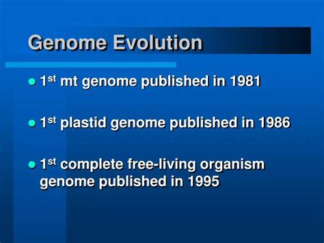 Ppt Genome Evolution Powerpoint Presentation Free Download Id 4665093