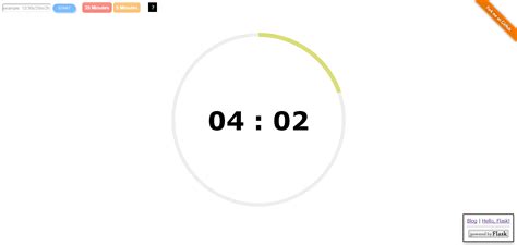 helloflask timer open source agenda