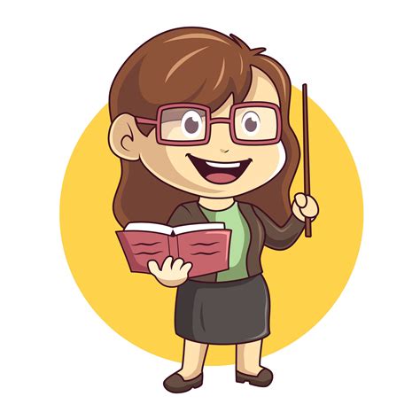 Cartoon Female Teacher