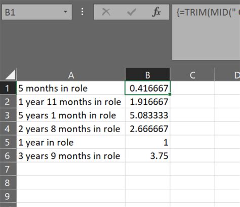 excel find then convert the year and month to decimal stack overflow