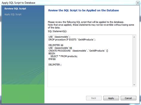 getting started with mysql stored procedures