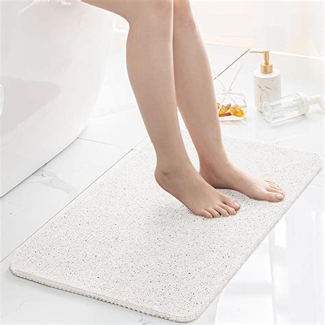 Loofah Shower Mat Non Slip Shower Mat For Bathroom Kazolen Textured